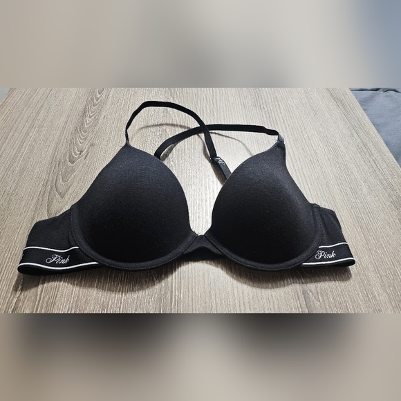PINK Victoria's Secret | Intimates & Sleepwear | Vs Pink Black Wire ...